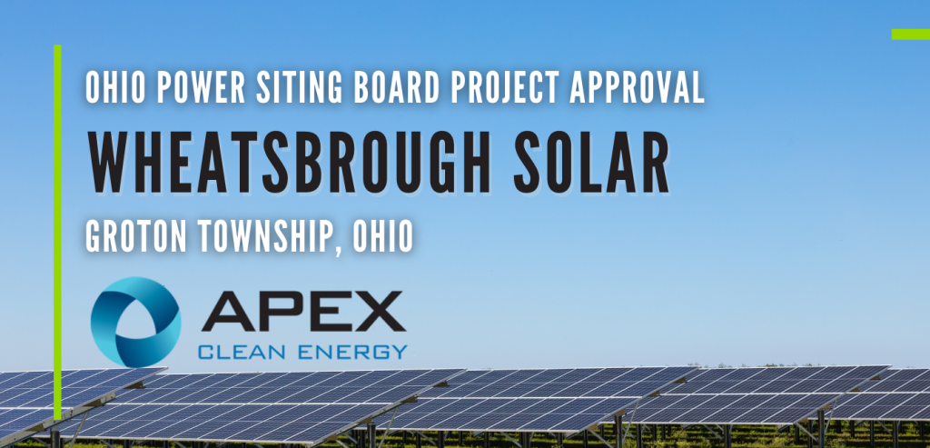 Congratulations to Apex Clean Energy on Approval from the OPSB ...
